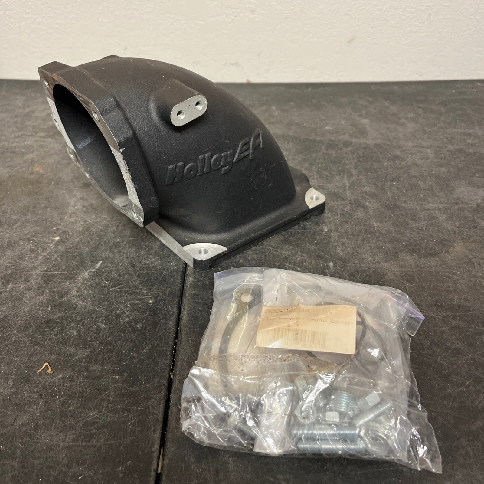 Holley EFI Throttle Body Elbow 4500 Flange To Ford 5.0 Throttle Bodies ...