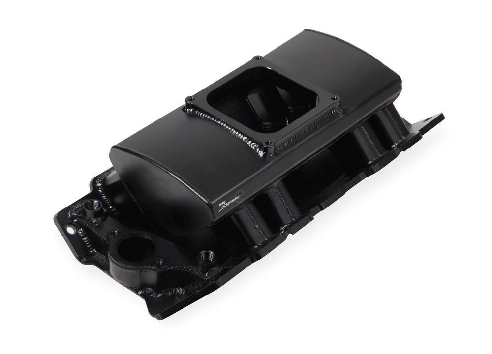 Holley Sniper BBC Fabricated Single Plane Black Intake Manifold Rectan ...